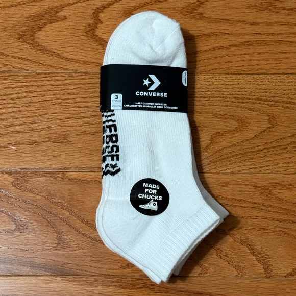 Converse | Underwear & Socks | Mens Converse 3pack White Socks Made For ...